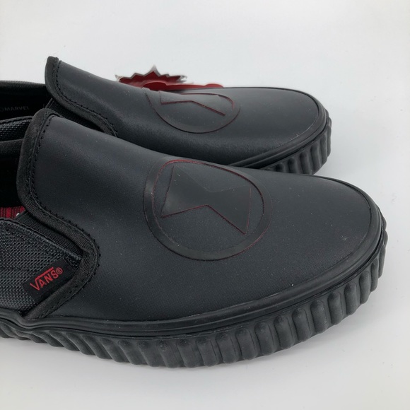 Vans | Shoes | Vans X Marvel Black Widow Classic Slipon Shoe | Poshmark